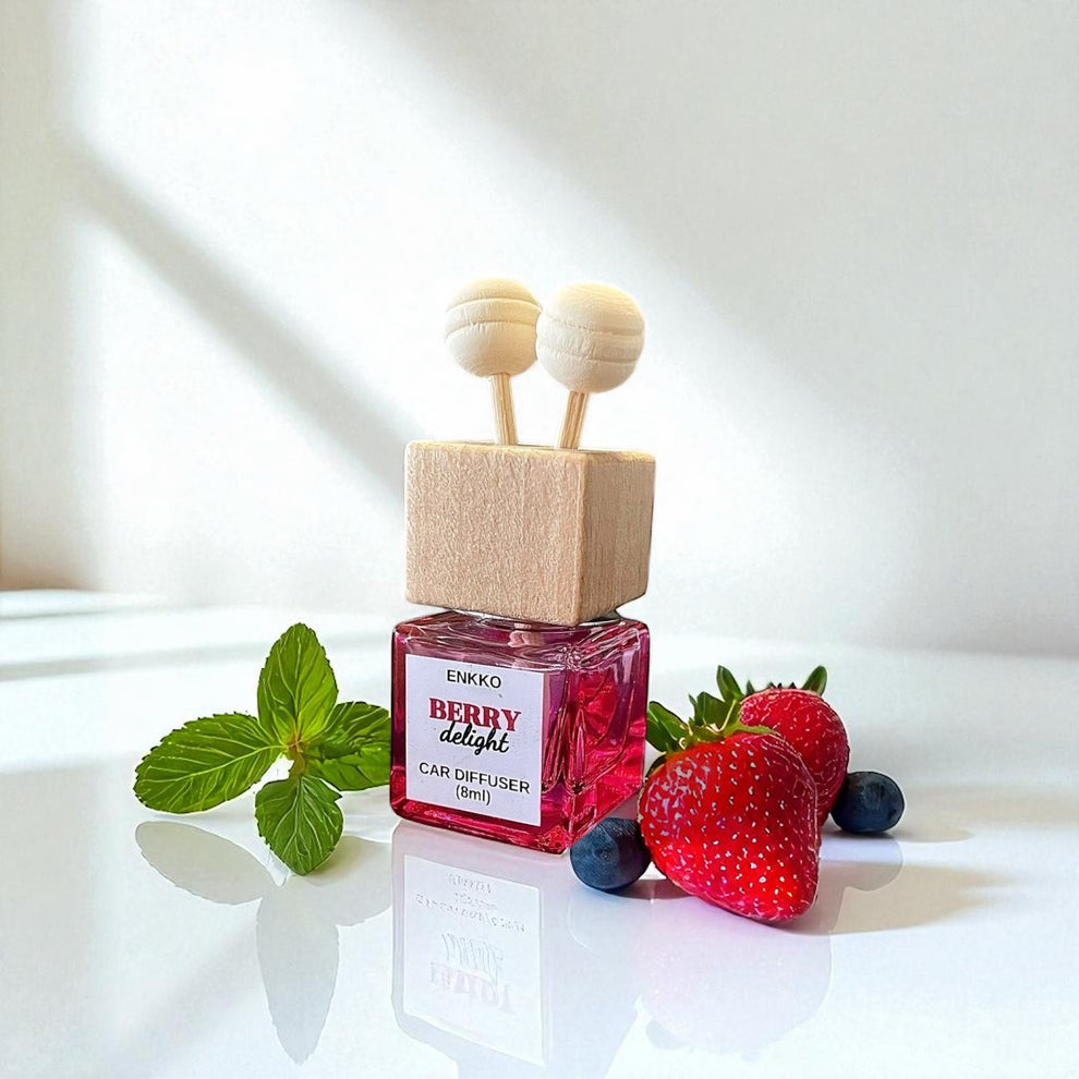 Berry Delight Car Diffuser - Glass Reed Diffuser – ENKKO SKIN